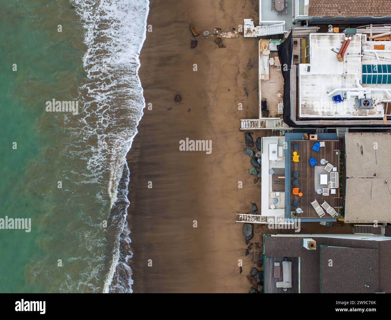 Aerial malibu pier pacific hi-res stock photography and images - Alamy