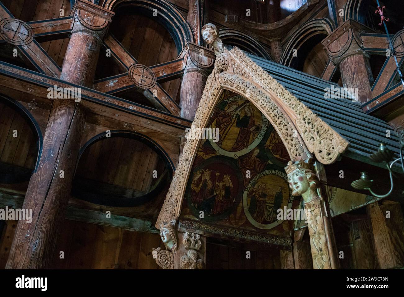 Hopperstad Stave Church, an ancient wooden stave church dating back to ...