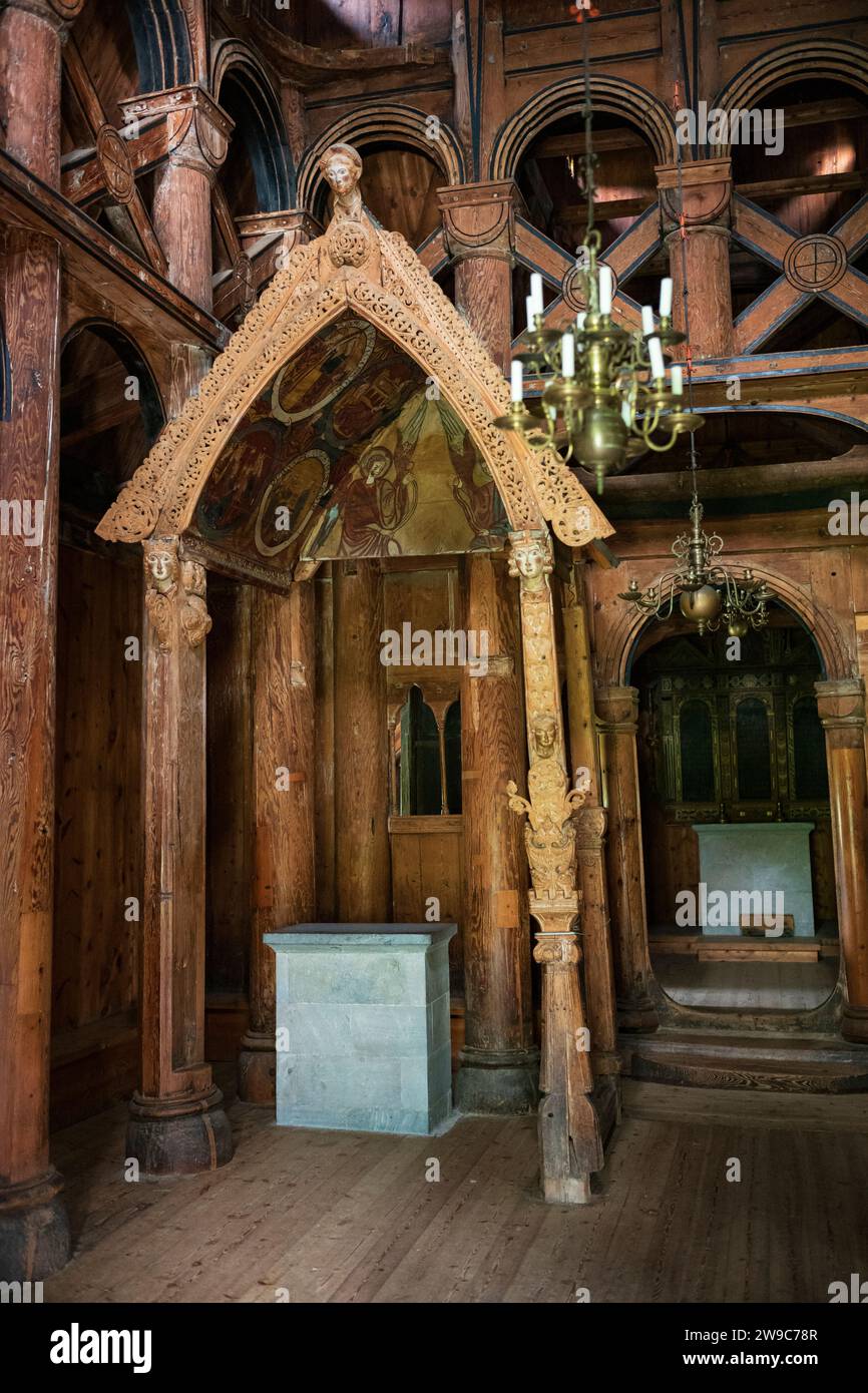 Hopperstad Stave Church, an ancient wooden stave church dating back to ...