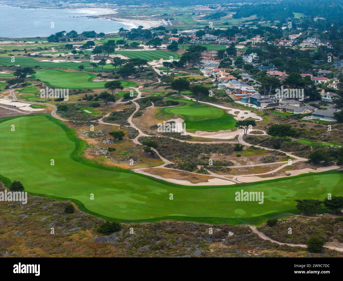 Aerial view of the gold court in California Stock Photo - Alamy