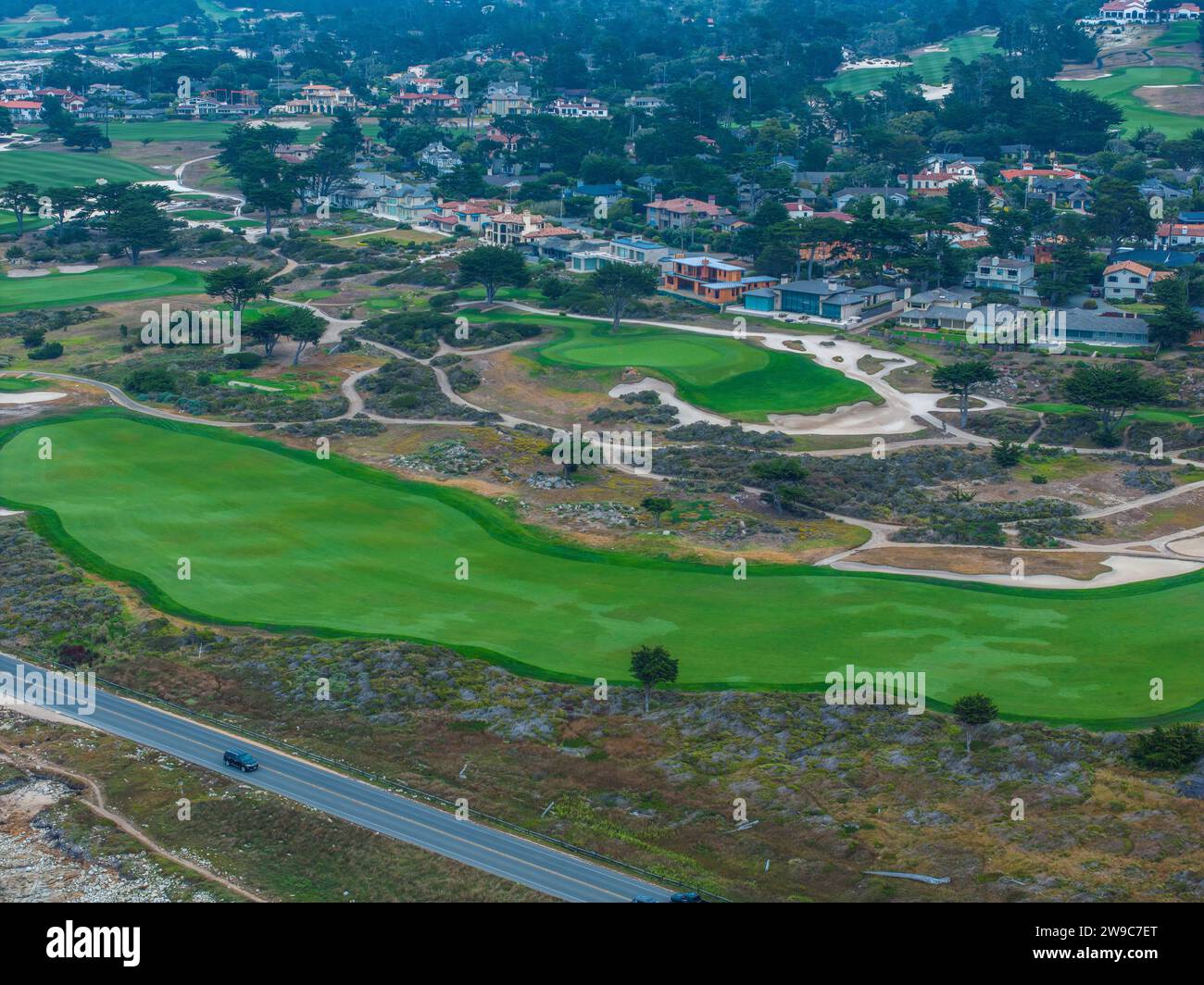 Aerial view of the gold court in California Stock Photo - Alamy