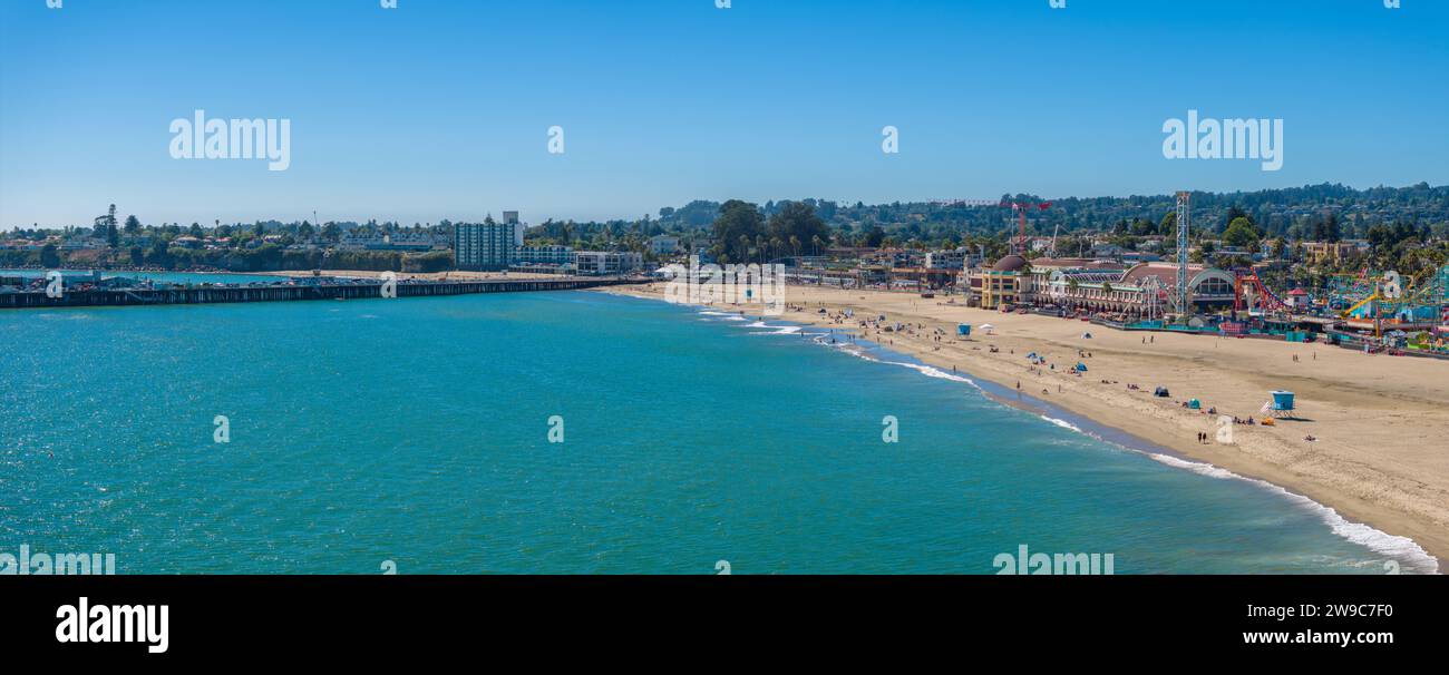 Aerial usa santa cruz waterfront hi-res stock photography and images ...