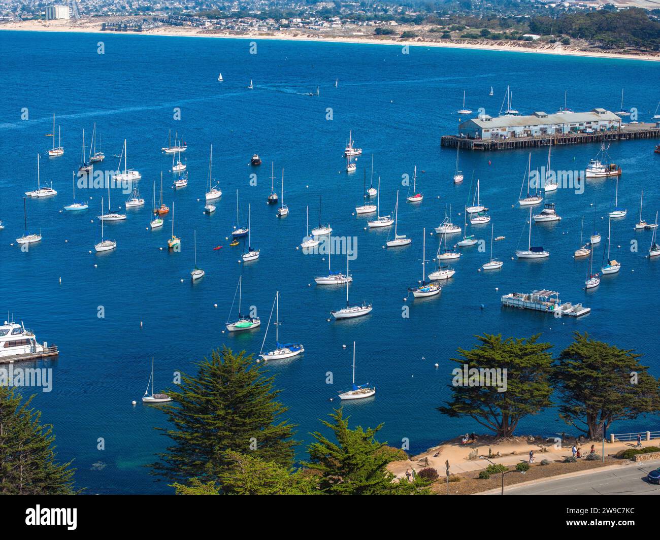 Monterey bay with town view hi-res stock photography and images - Alamy