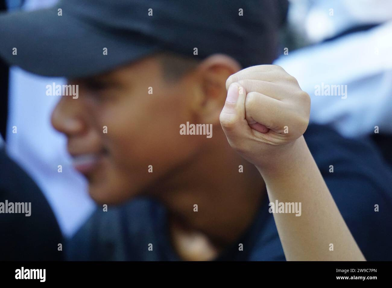 Angry man showing fists hi-res stock photography and images - Alamy