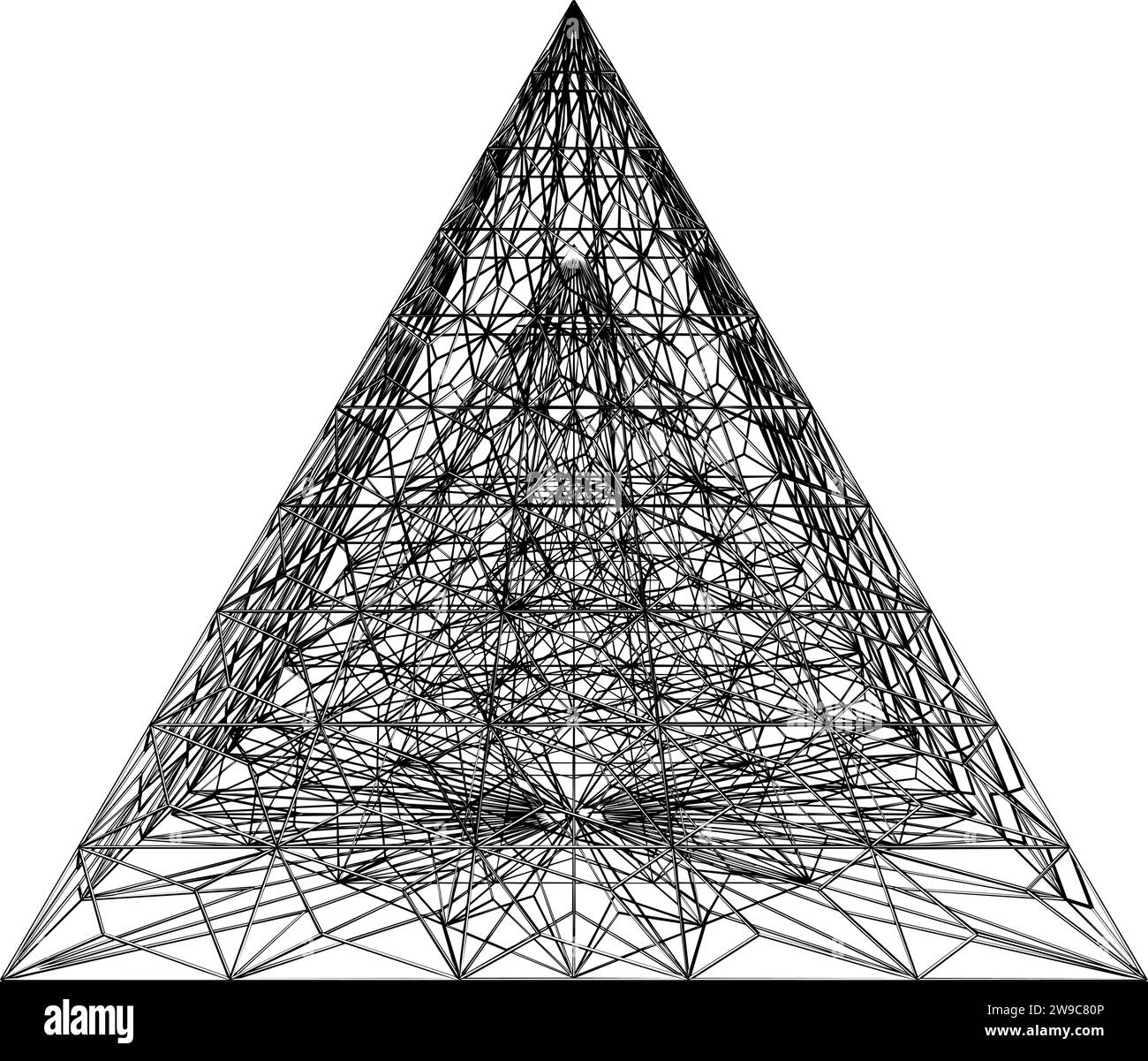 Abstract Construction Structure Vector. A Vector Illustration Of ...