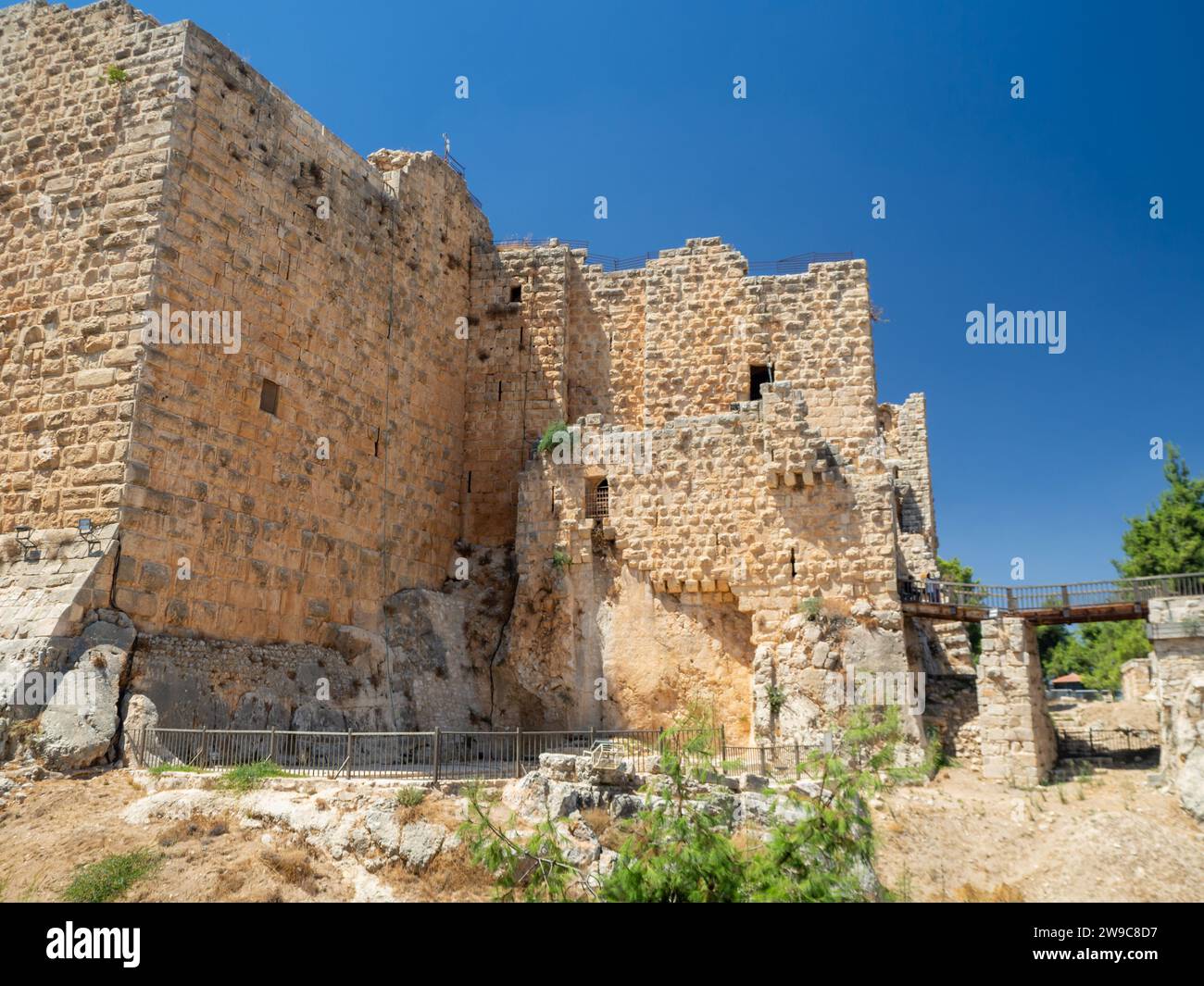 Ajlun city and castle, north of Amman, Jordan, Middle East Stock Photo ...