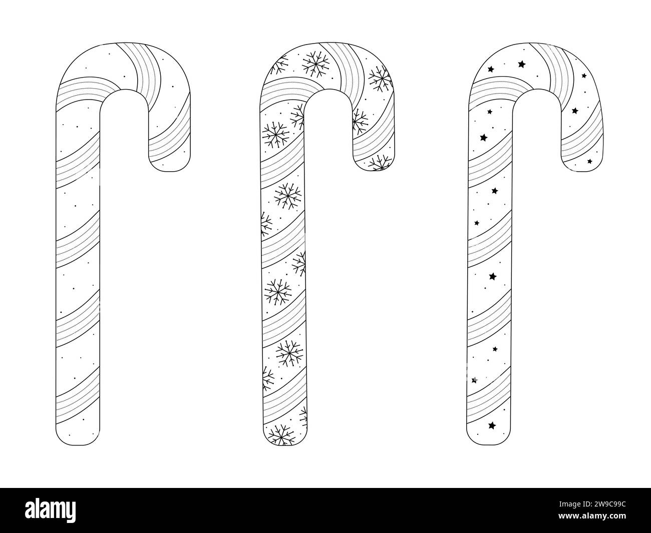 Sugar sweets on black Stock Vector Images - Alamy