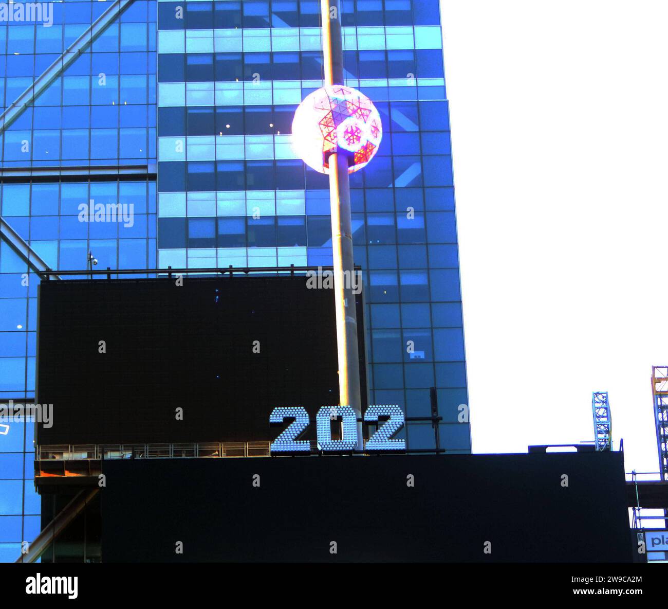 NEW YORK, NY- DECEMBER 26: The 2024 numbers seen atop of One Times ...