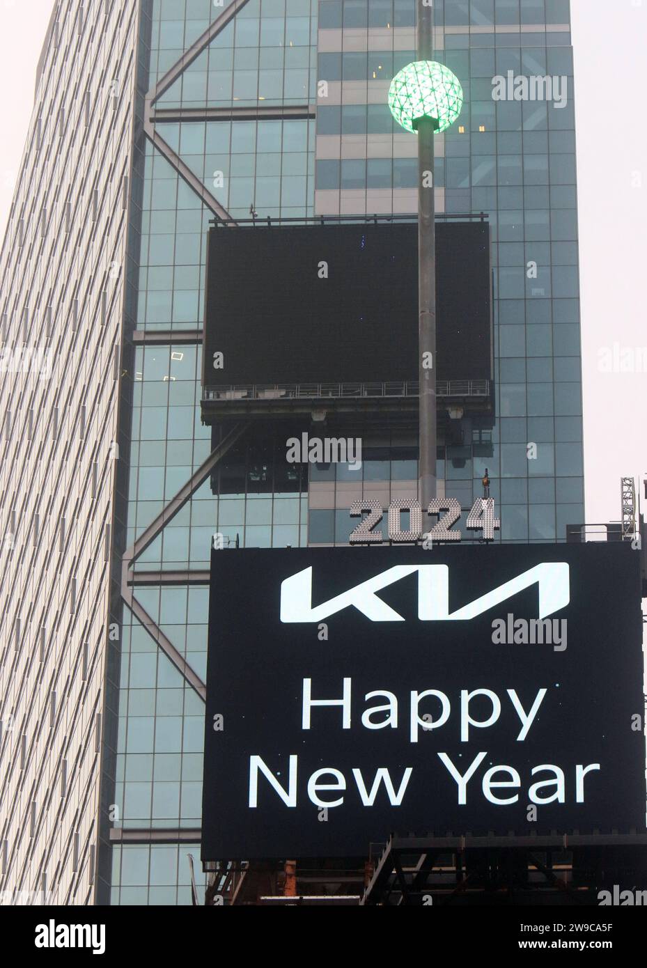 NEW YORK, NY- DECEMBER 26: The 2024 numbers seen atop of One Times ...