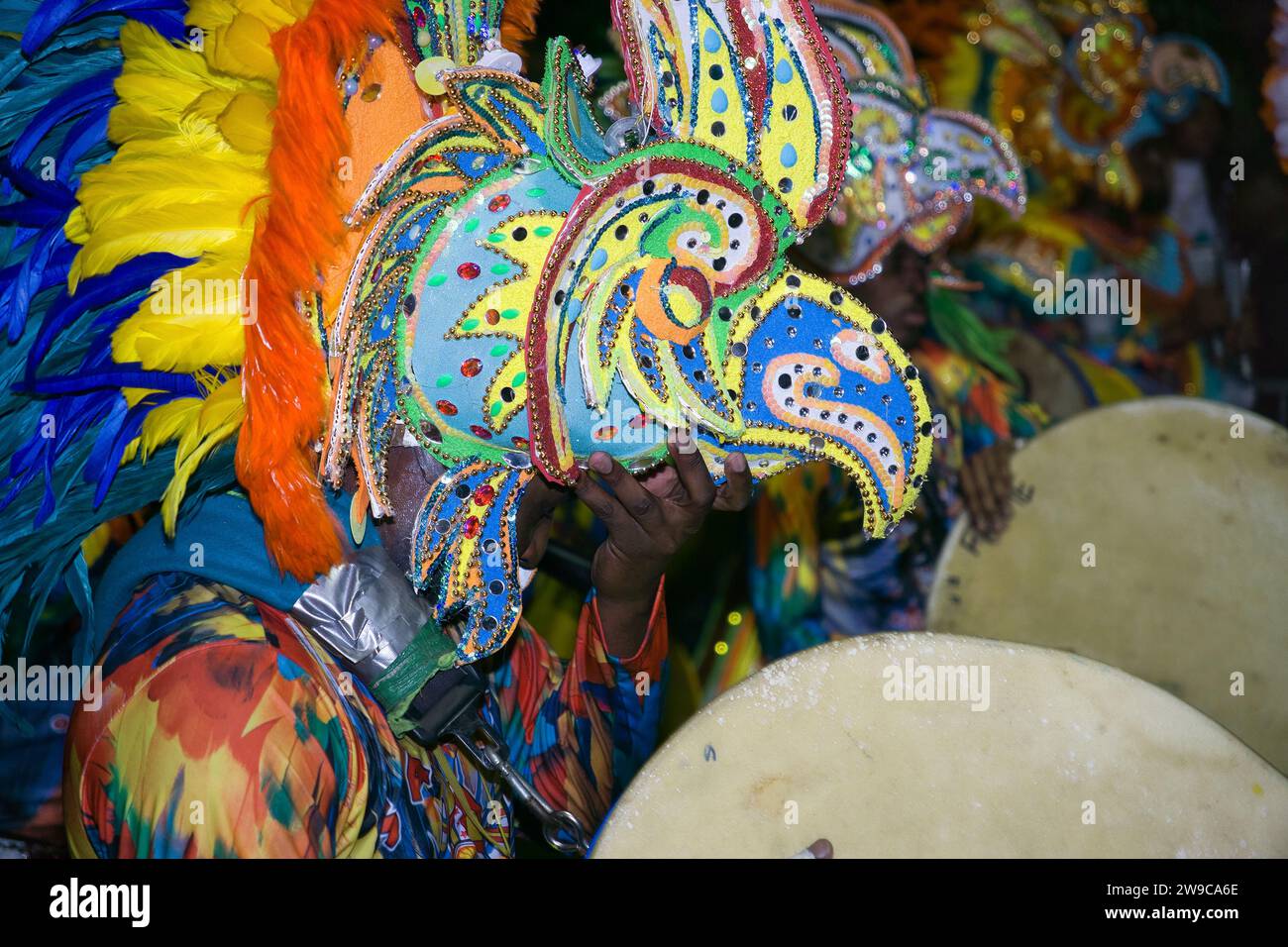 Boxing Day Junkanoo Street parade in The Bahamas where the men and ...