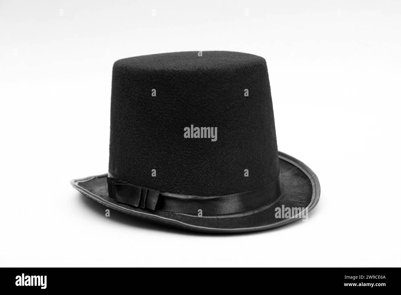One magician top hat on white background Stock Photo - Alamy