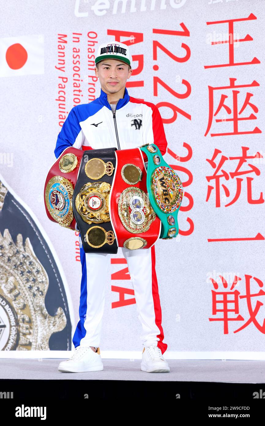 Tokyo, Japan. 26th Dec, 2023. Naoya Inoue (JPN) Boxing : The WBA, WBC ...