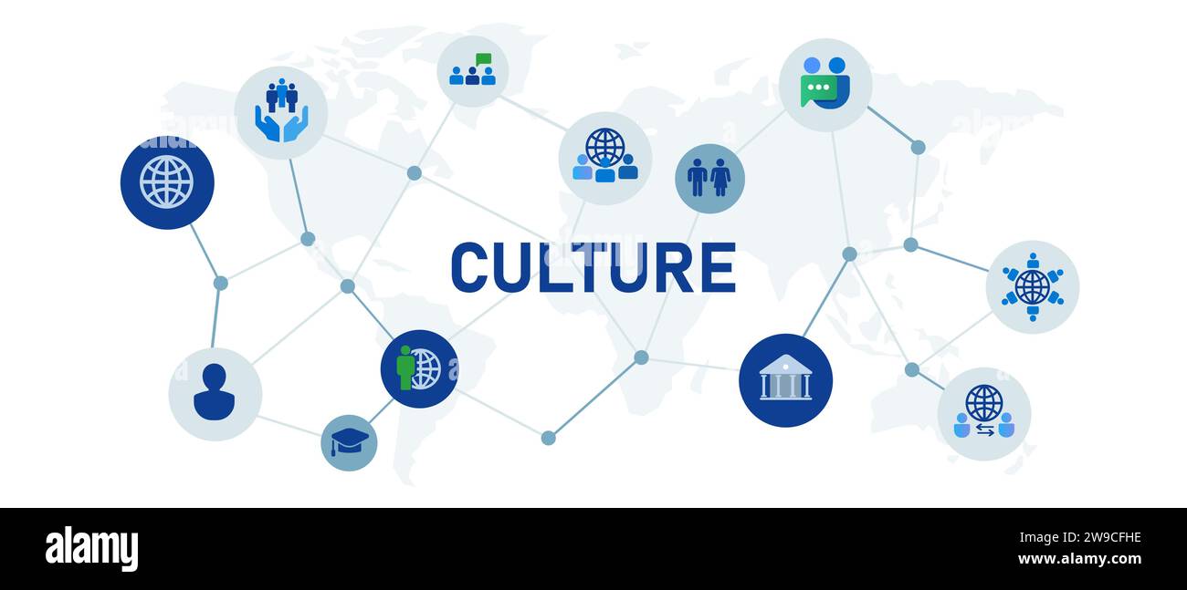 culture icon people boy and girl citizenship social ethnicity with ...