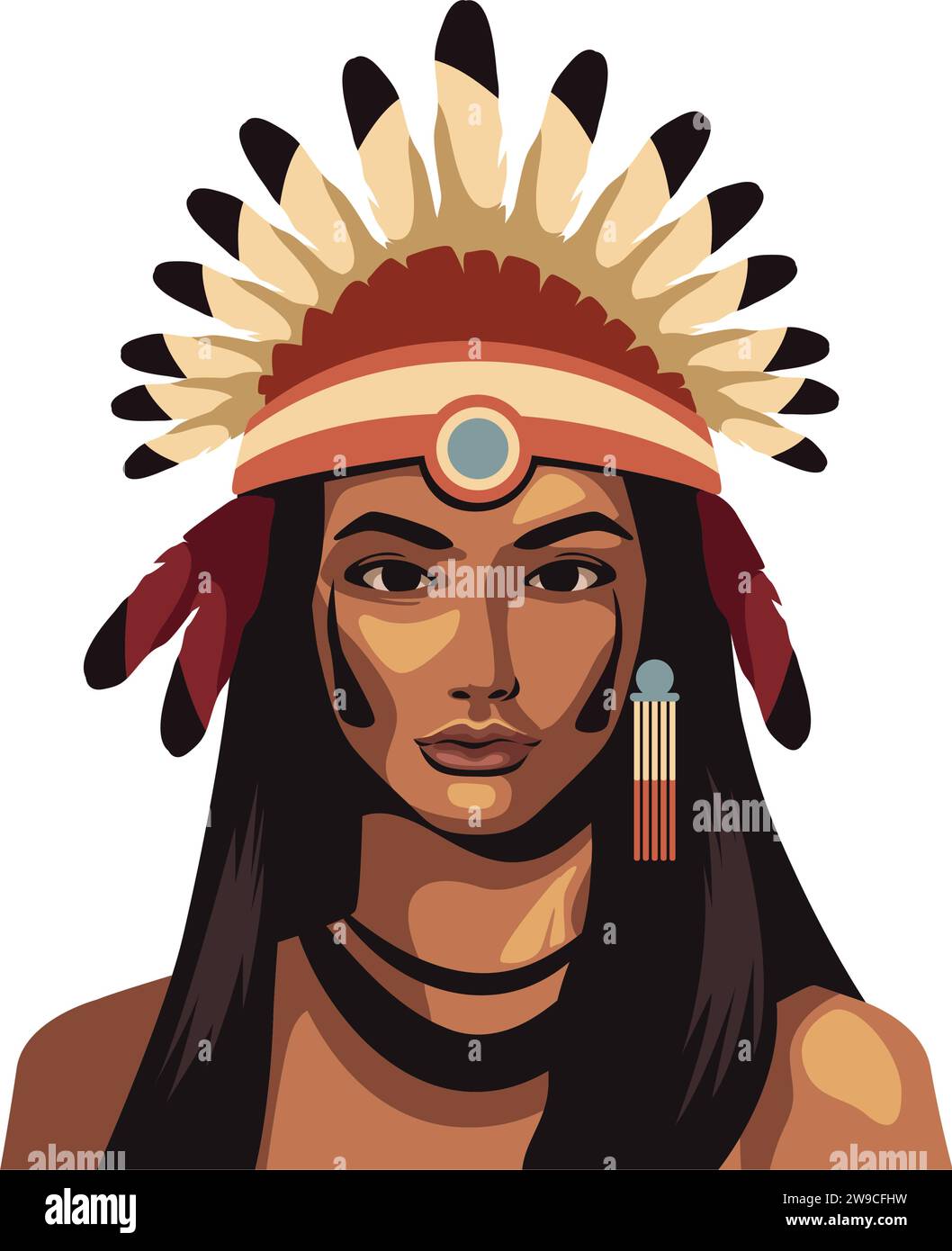 Cherokee woman traditional Stock Vector Images - Alamy