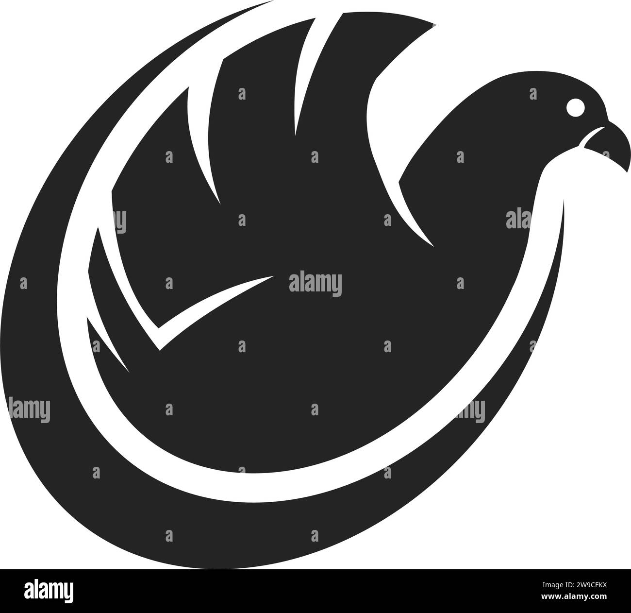 Pigeon Logo template Isolated. Brand Identity. Icon Abstract Vector ...