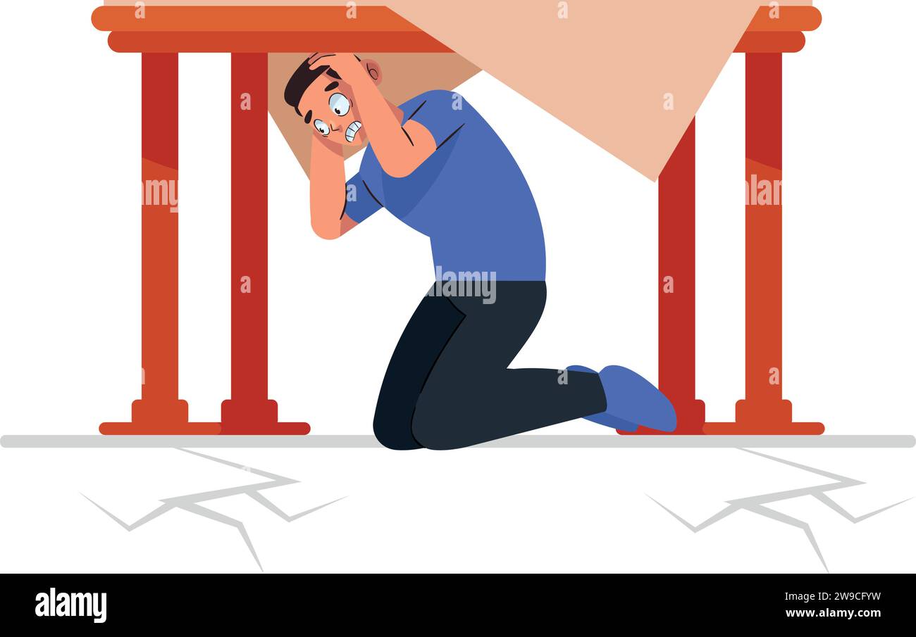 Adult under table Stock Vector Images - Alamy