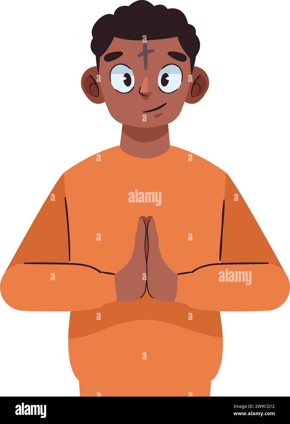 ash wednesday boy prayer Stock Vector Image & Art - Alamy