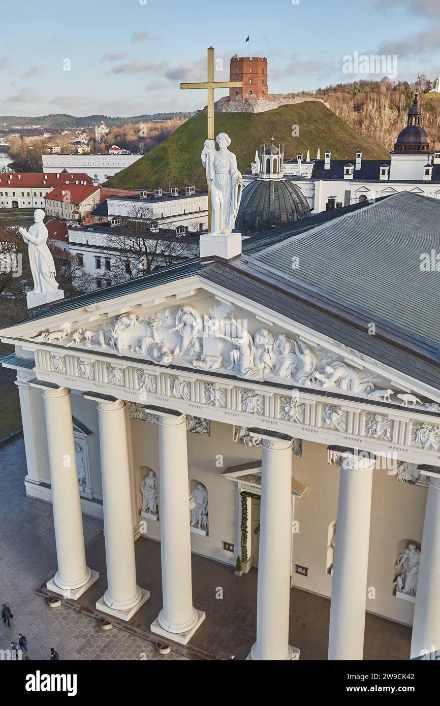 Vilnius cathedral view from above Stock Photo - Alamy