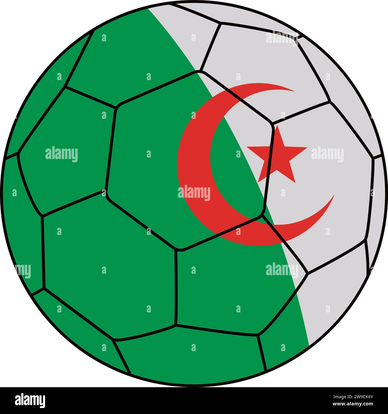 Senegal flag soccer ball Stock Vector Images - Alamy