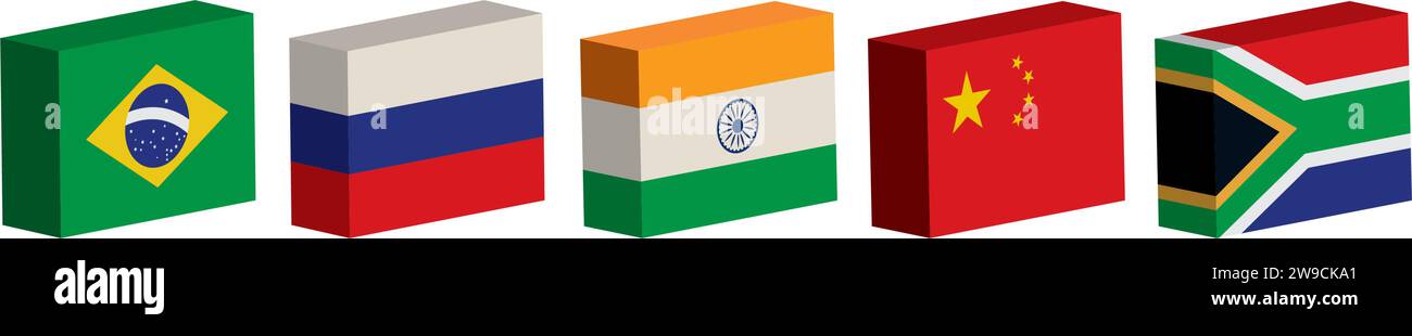brics association members flags Stock Vector Image & Art - Alamy