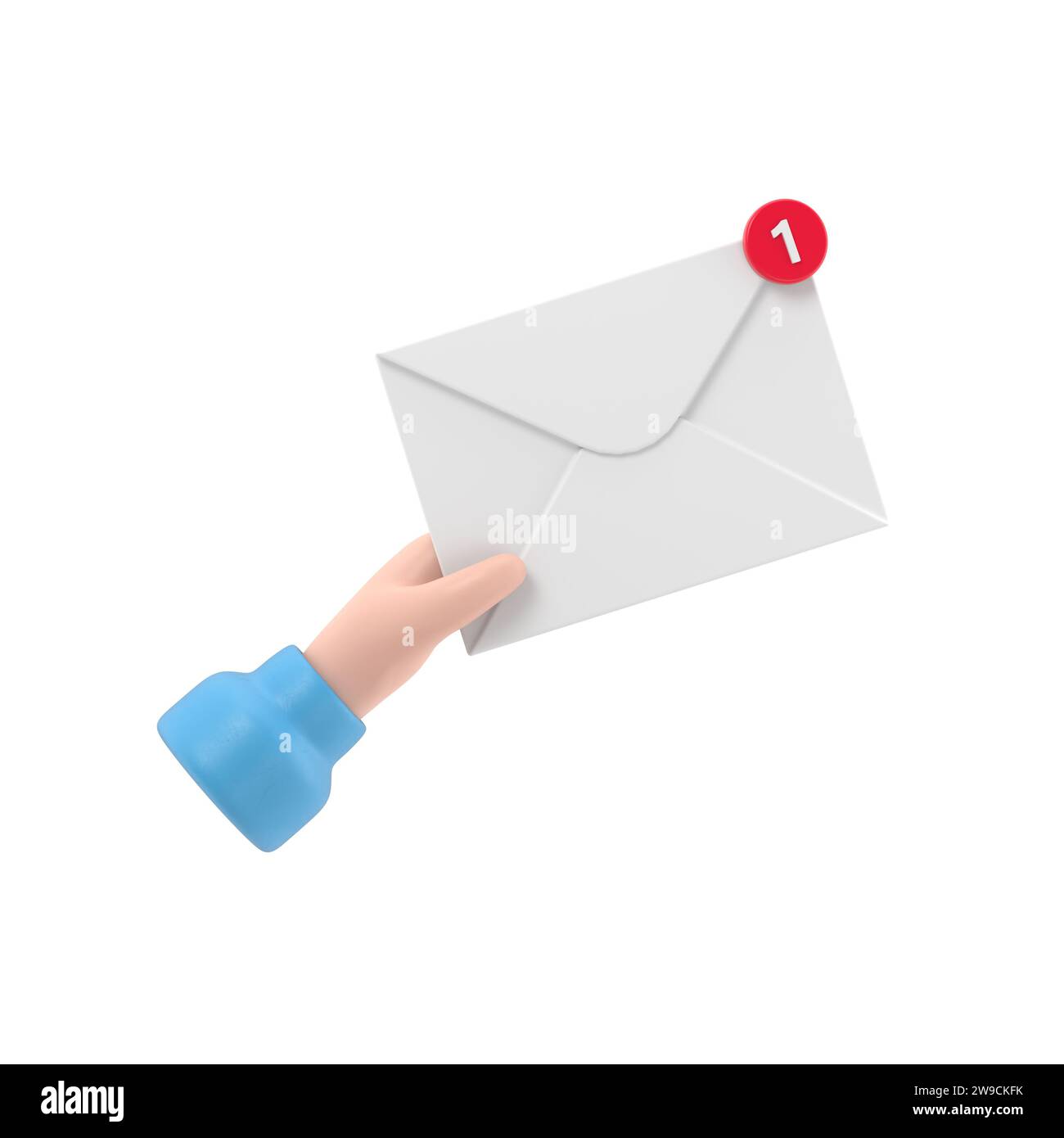 Received message concept. New,email incoming message,sms. Mail delivery service. Envelope in ...