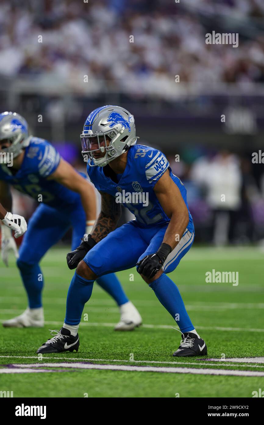 Detroit Lions safety Brian Branch (32) in action against the Minnesota ...