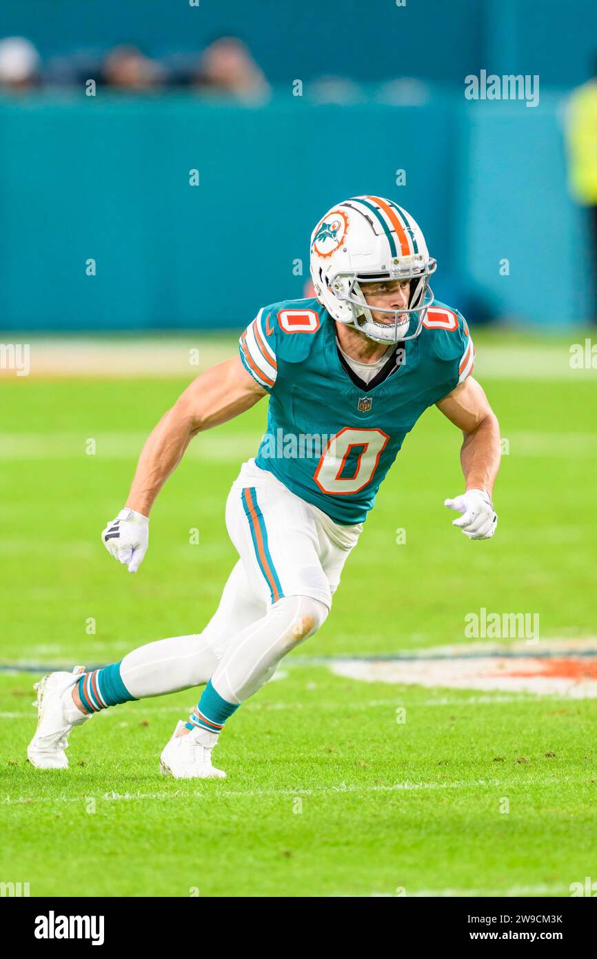 Miami Dolphins wide receiver Braxton Berrios (0) runs a play during an ...