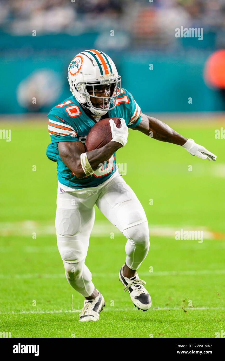 Miami Dolphins wide receiver Tyreek Hill (10) runs with the ball during ...