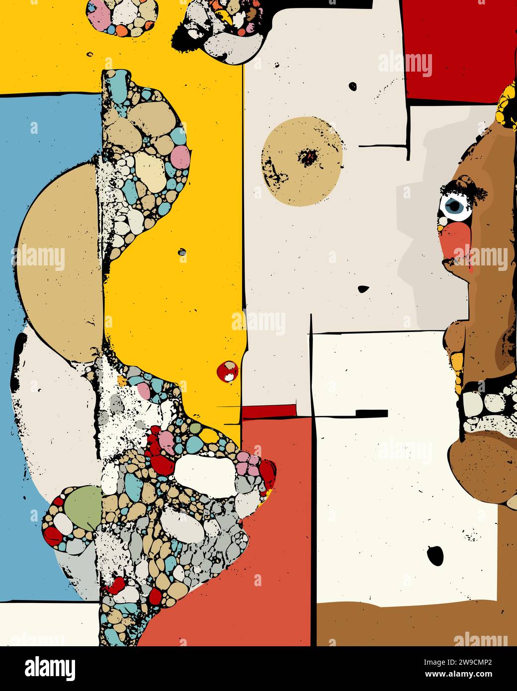 Abstract art composition, vector illustration Stock Vector Image & Art ...