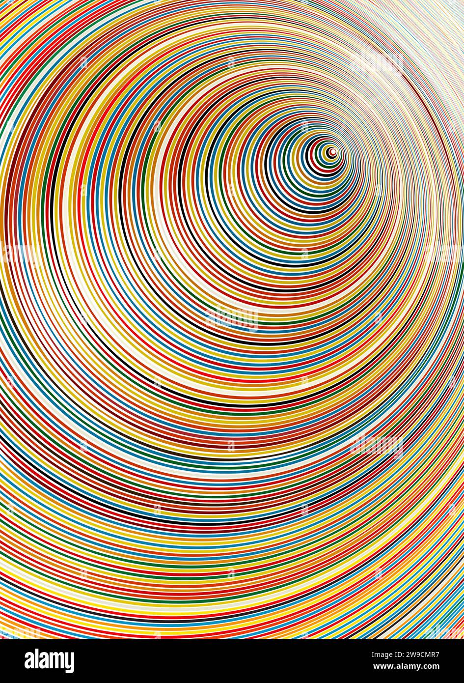 Abstract art rainbow circle background, vector illustration Stock ...