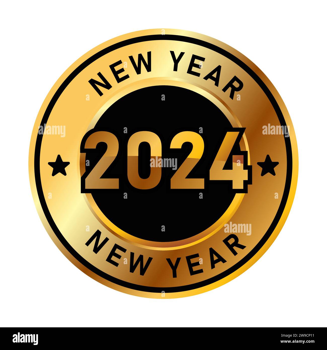 New year 2024 glossy Cut Out Stock Images & Pictures - Alamy