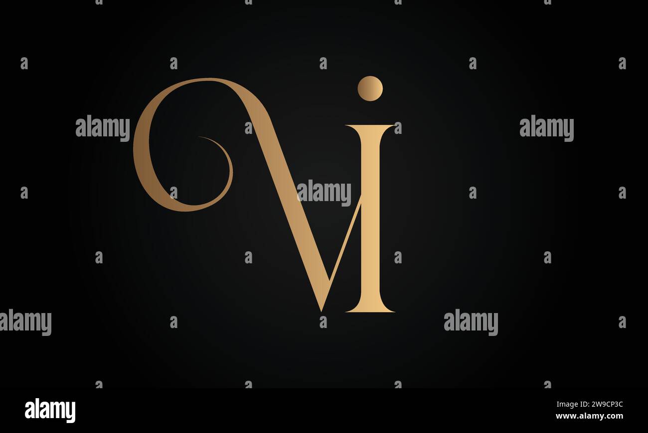 Vi letter logo design hi-res stock photography and images - Alamy