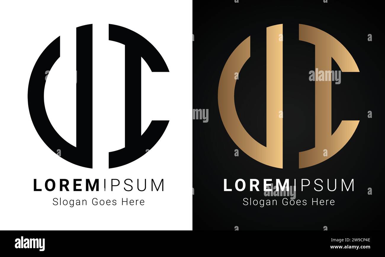 Vi letter logo design hi-res stock photography and images - Alamy