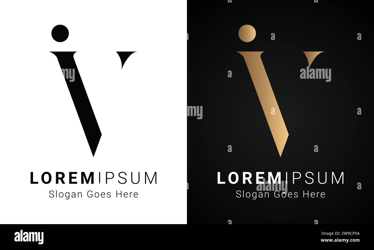 Initial iv Stock Vector Images - Alamy