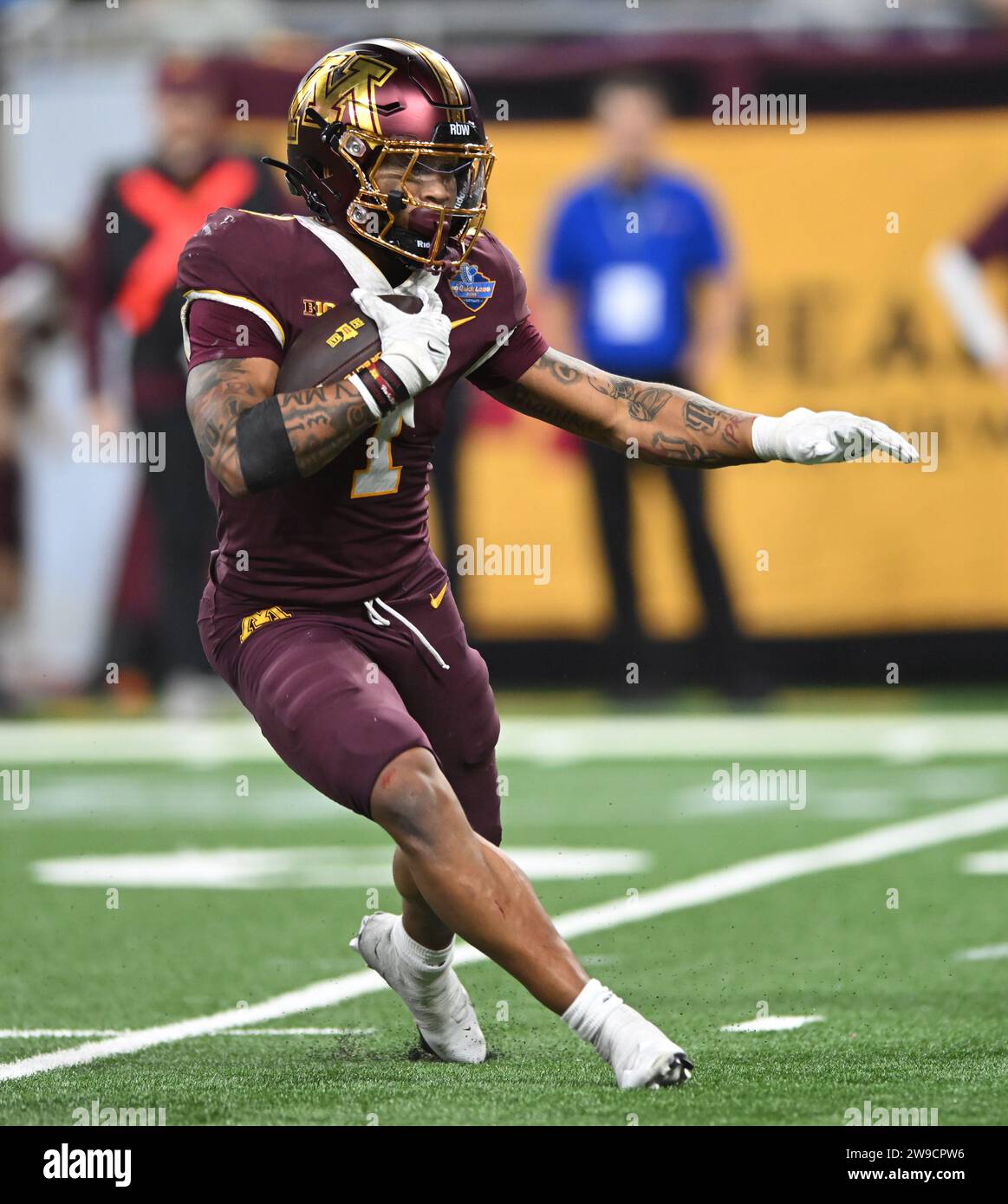 Detroit, Michigan, USA. 26th Dec, 2023. Minnesota Running Back, DARIUS ...