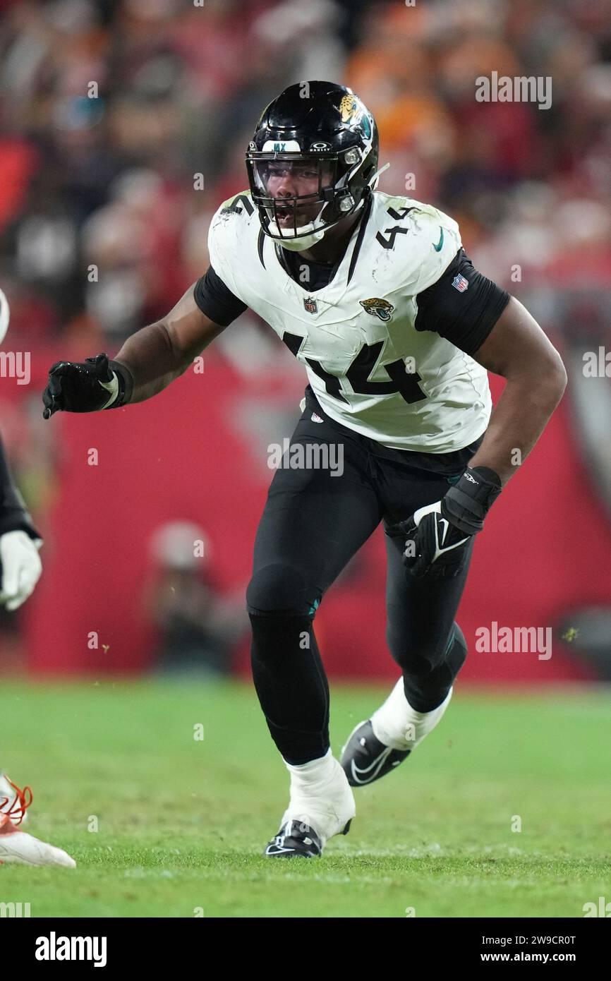 Jacksonville Jaguars linebacker Travon Walker (44)returns a kick during ...