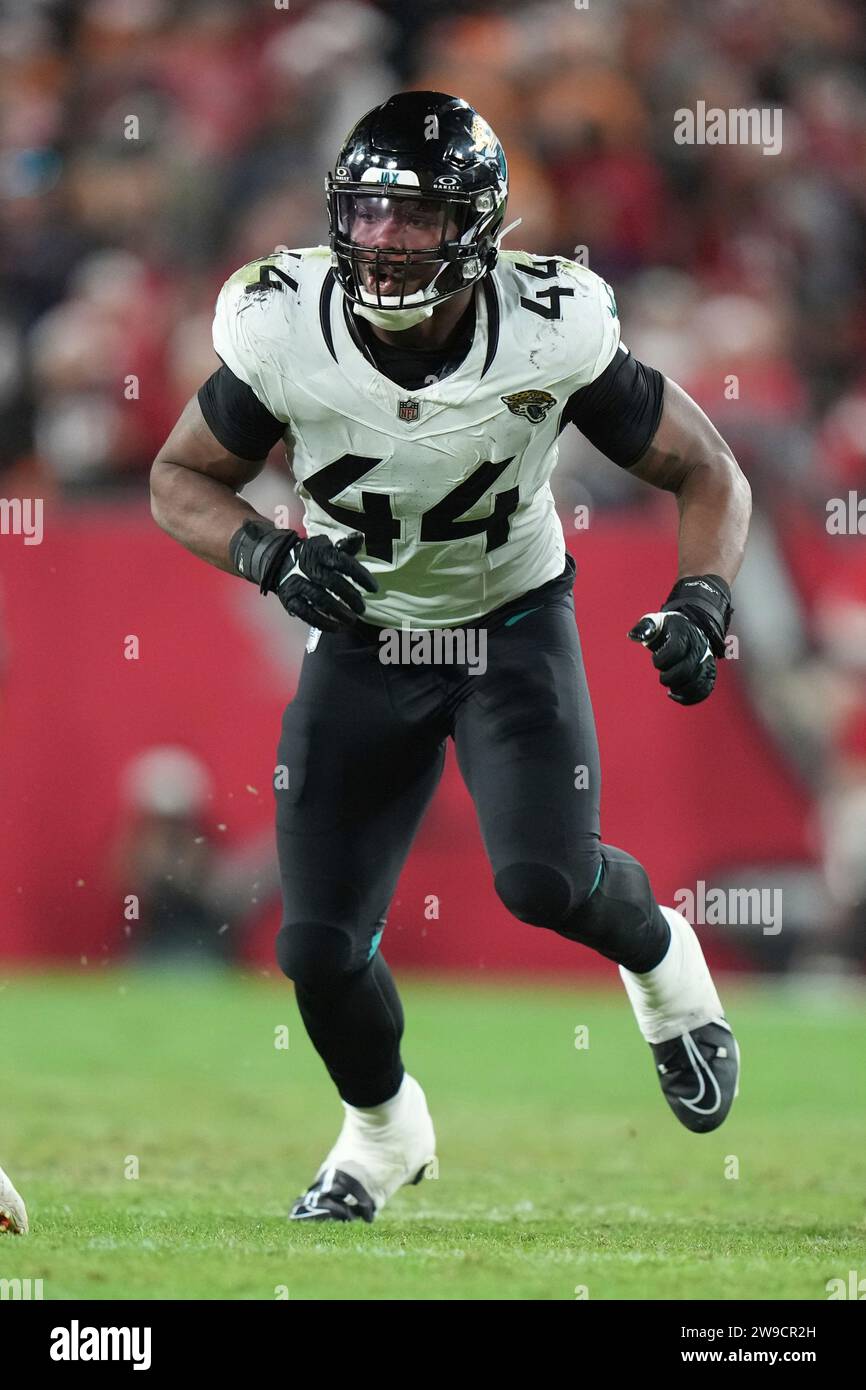 Jacksonville Jaguars linebacker Travon Walker (44)returns a kick during ...