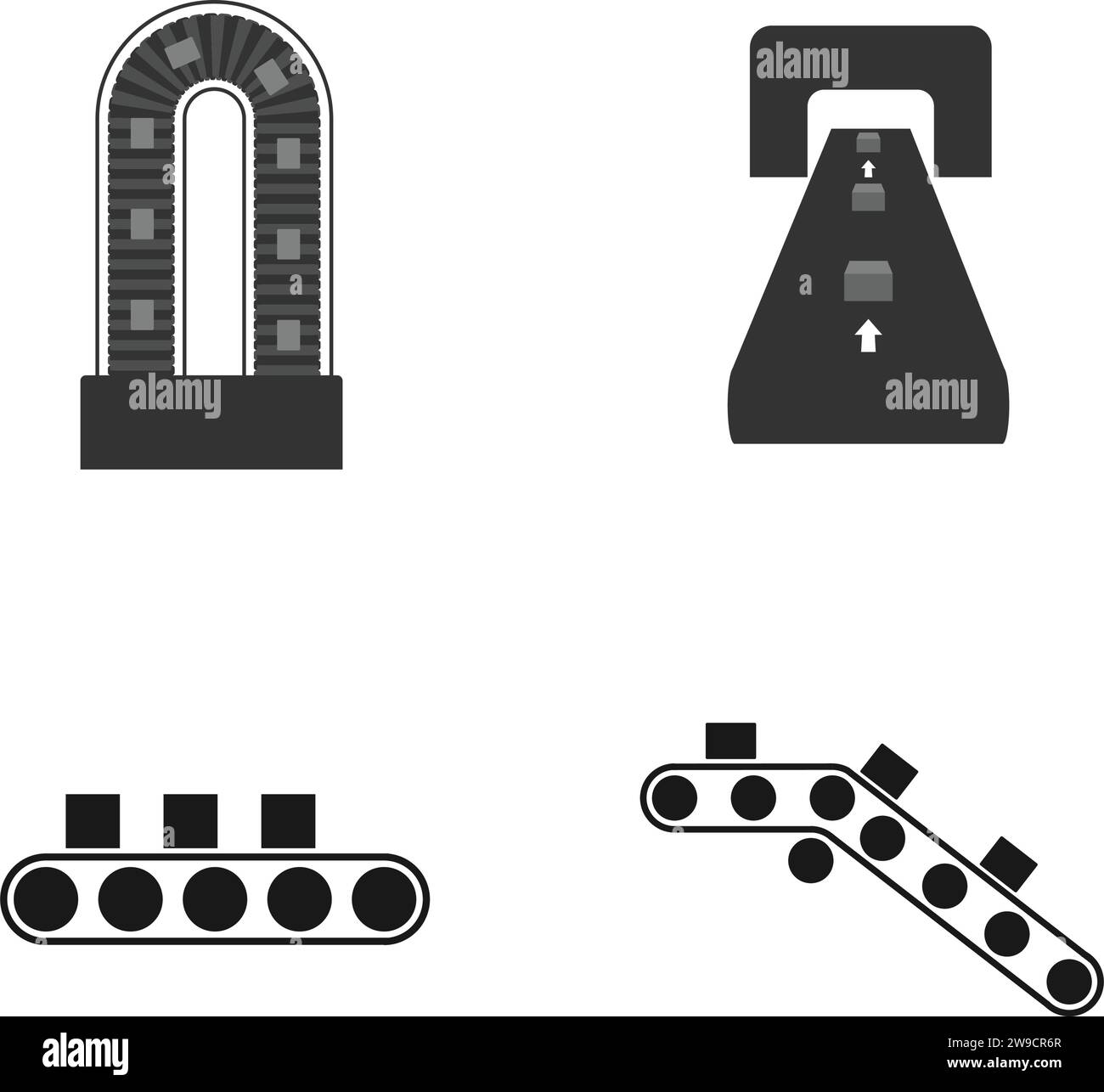 Conveyor vector icon design Cut Out Stock Images & Pictures - Alamy