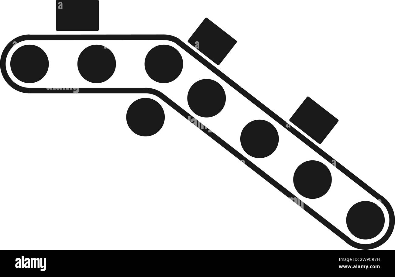 Portable conveyor Stock Vector Images - Alamy