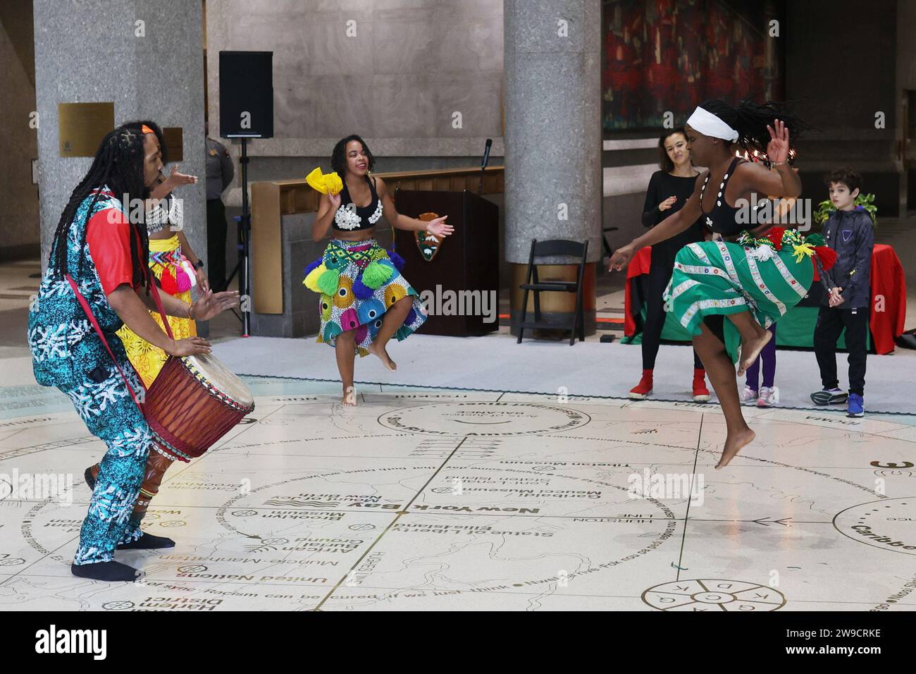 New York, United States. 26th Dec, 2023. Dancers during the African ...