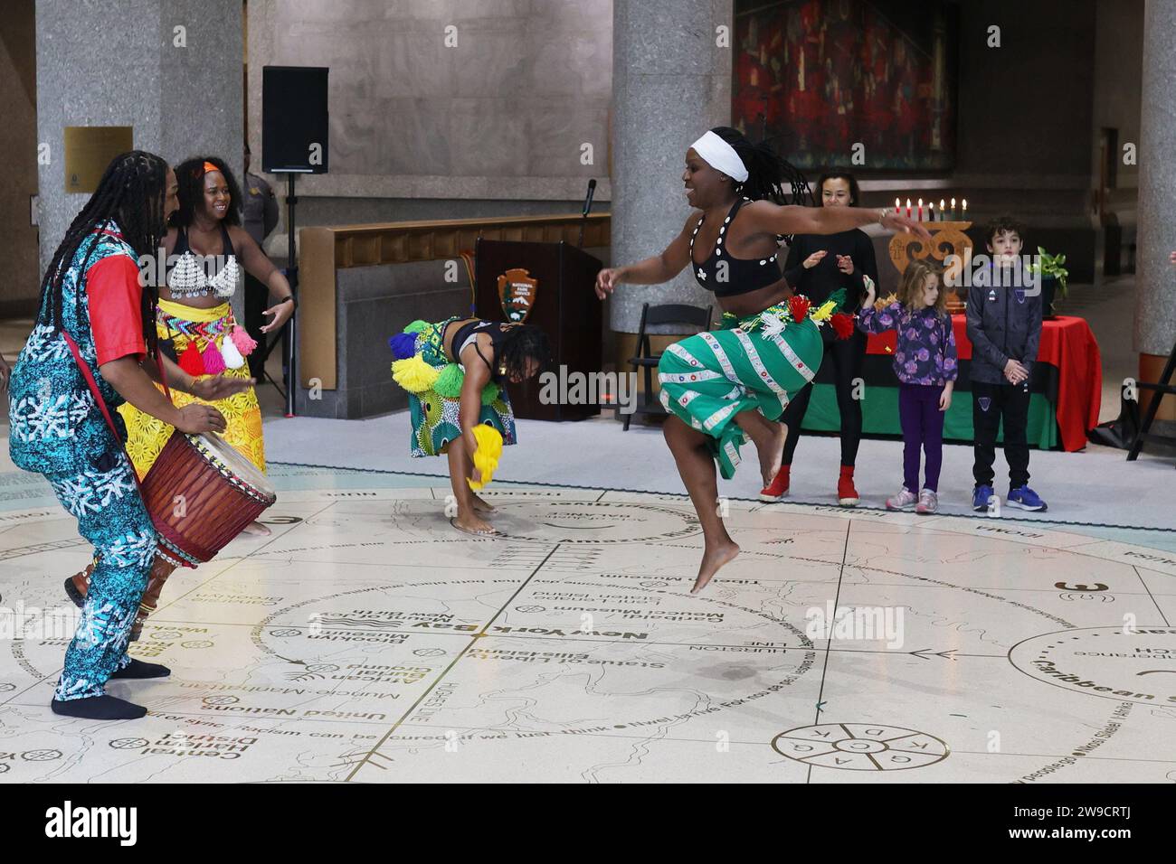 New York, United States. 26th Dec, 2023. Dancers during the African ...
