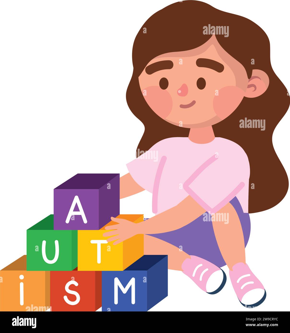 Autism child play Cut Out Stock Images & Pictures - Alamy
