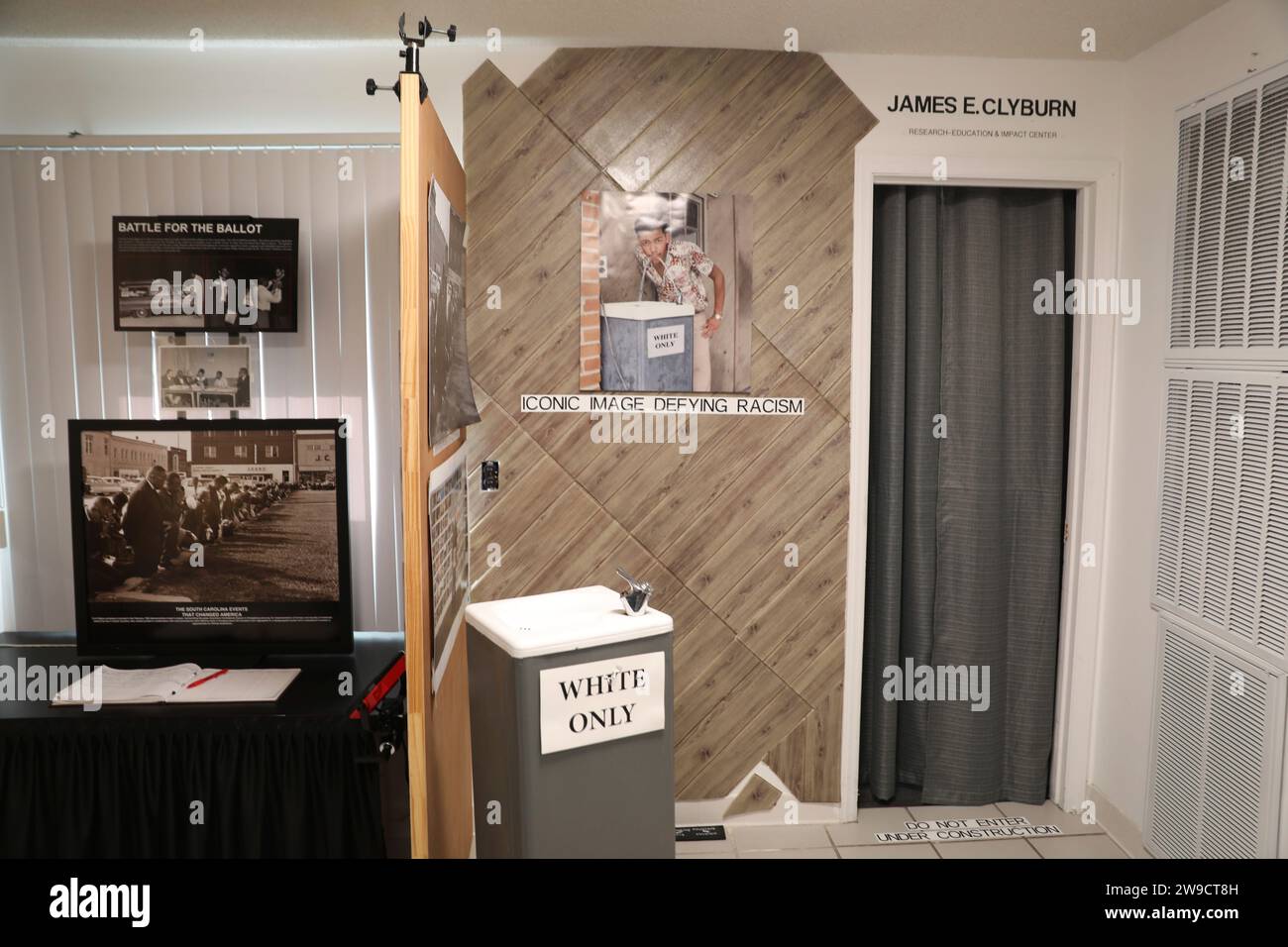 A display of South Carolina civil rights photographer Cecil Williams ...