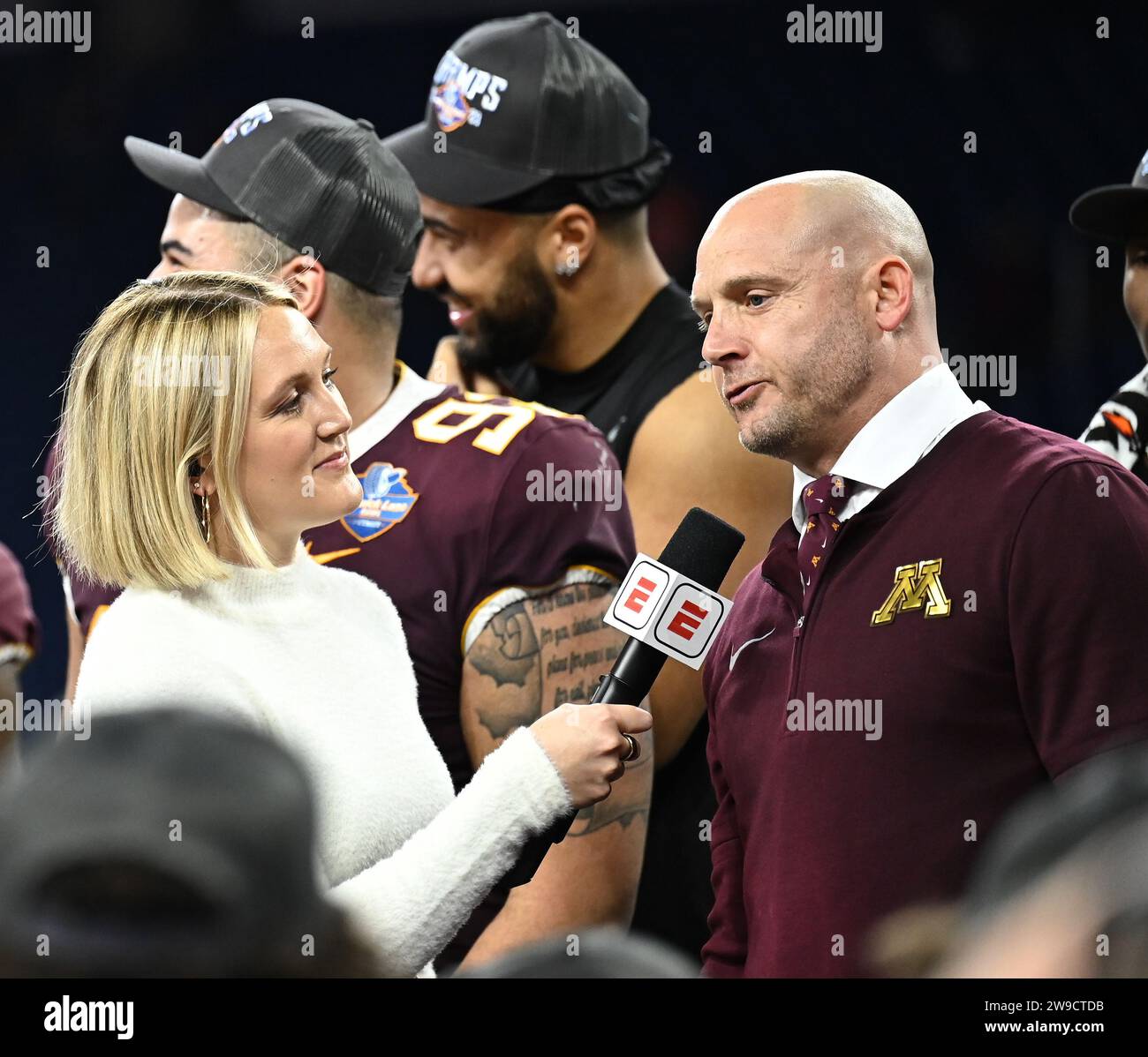 Detroit, Michigan, USA. 26th Dec, 2023. Minnesota Head Coach, P.J ...
