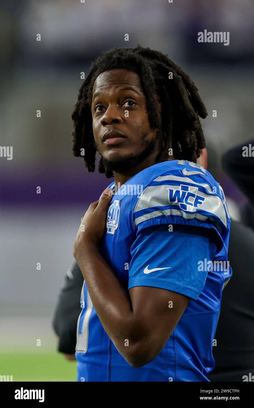 Detroit Lions quarterback Teddy Bridgewater (10) is seen on the ...