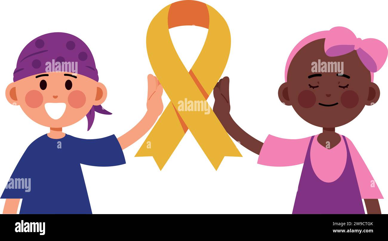 childhood cancer day cute kids Stock Vector Image & Art - Alamy