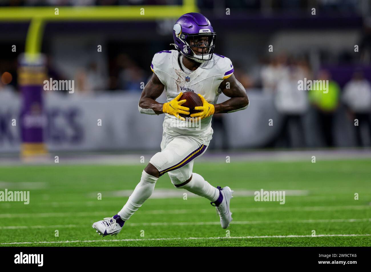 Minnesota Vikings wide receiver Brandon Powell (4) in action during the ...