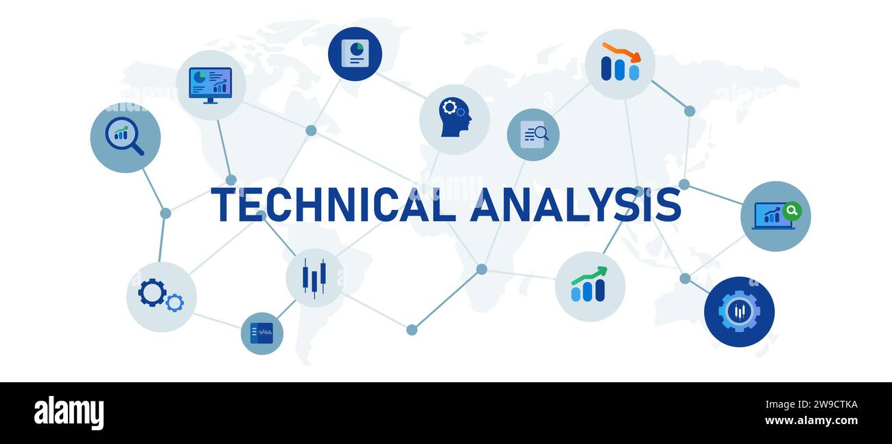 technical analysis trader business company with candlestick chart ...