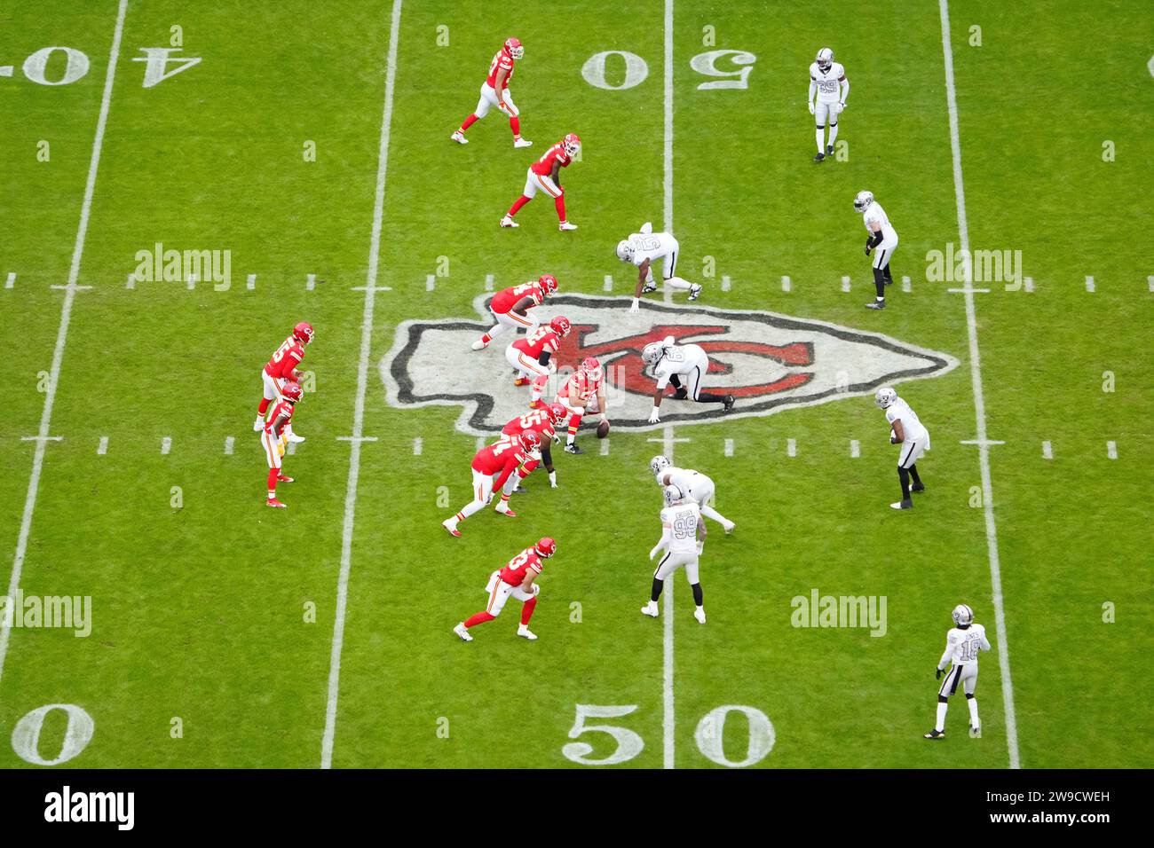 A general overall view as Kansas City Chiefs quarterback Patrick ...