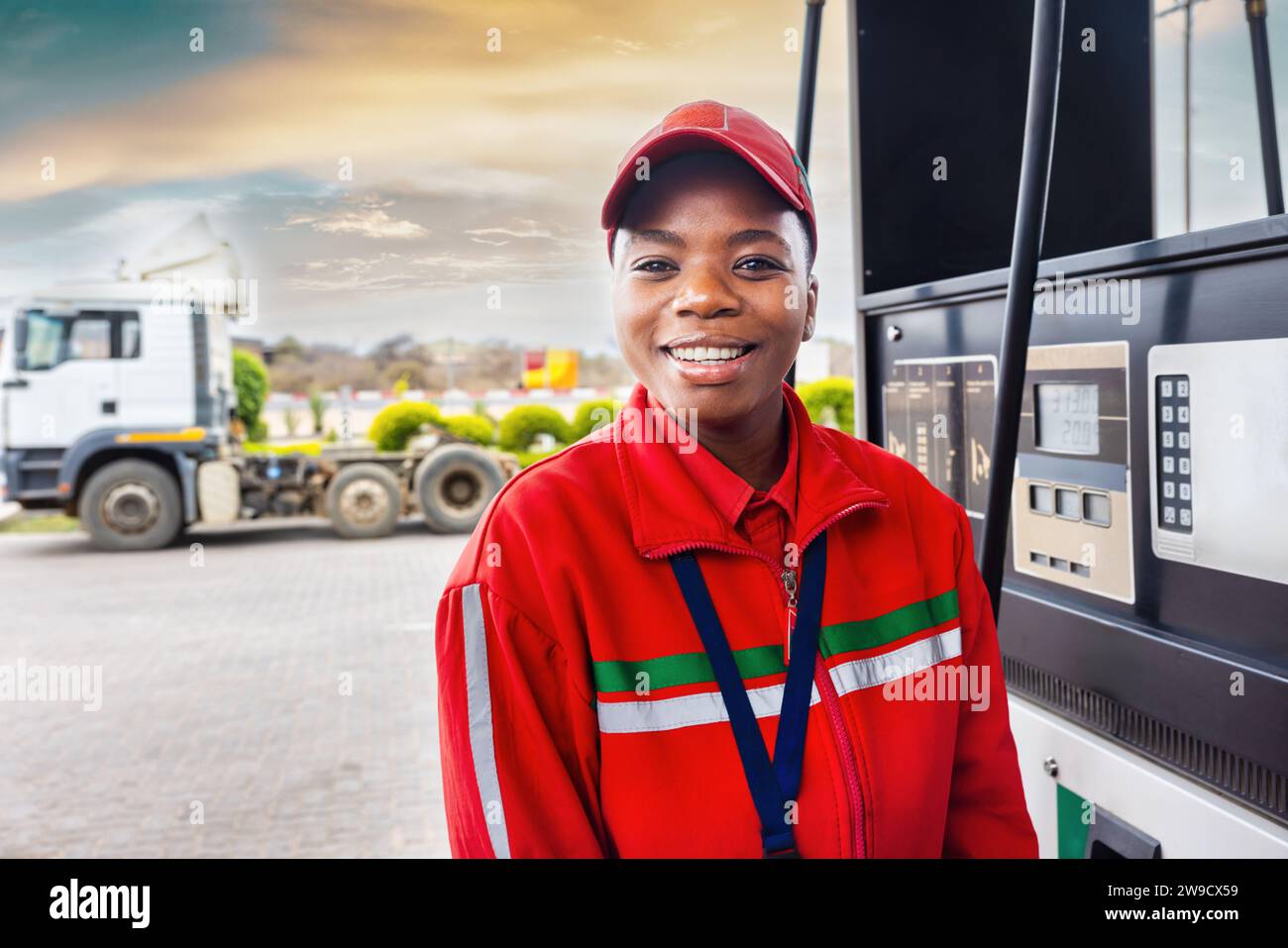 Filling station attendant hi-res stock photography and images - Alamy